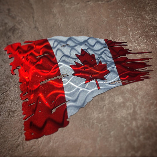 Canadian Tattered Flag | Keg's Kustoms