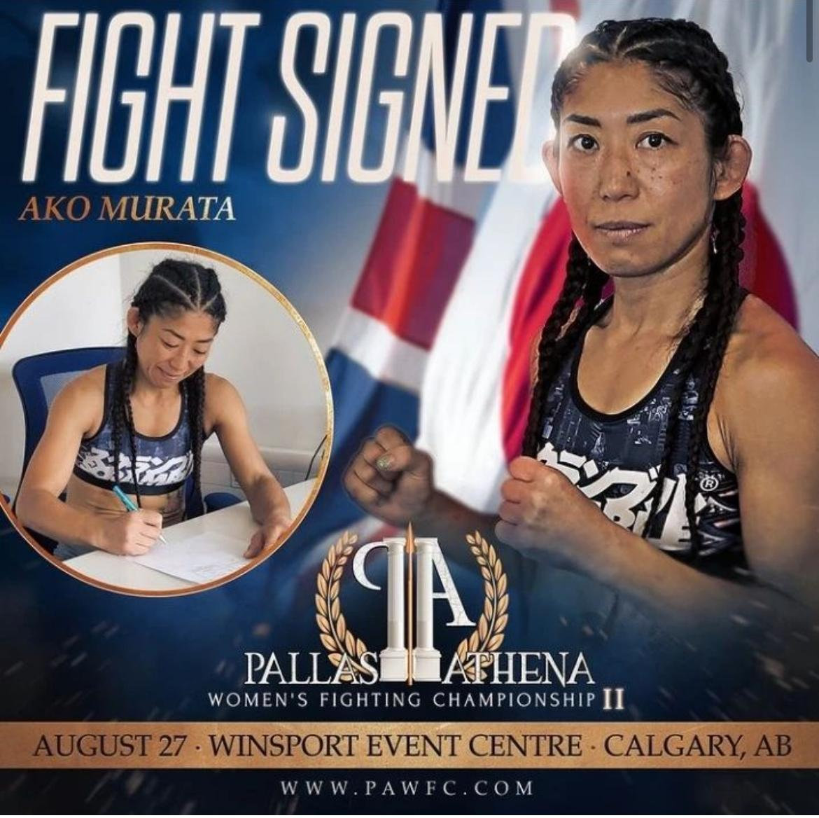 Ako Murata from GB Top Team Signs PAWFC Fight Contract