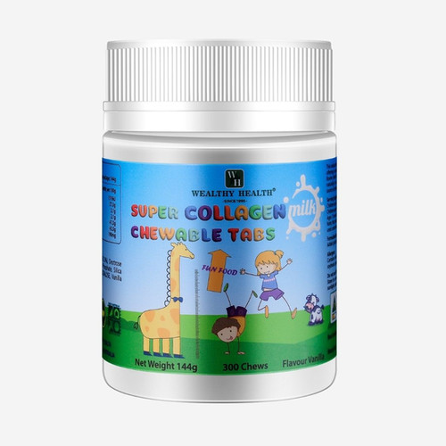 Super Collagen Chewable Tabs | Wealthy Health