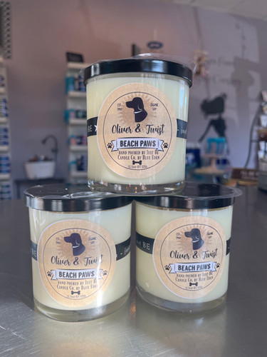 Oliver & Twist Beach Paws Candle by Just BE | seafoamsoapcompany