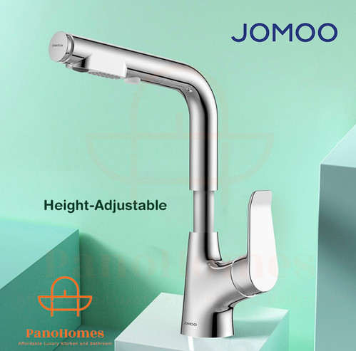 JOMOO Height Adjustable Pull-out Kitchen Sink Mixer | Jomoo@New Zealand