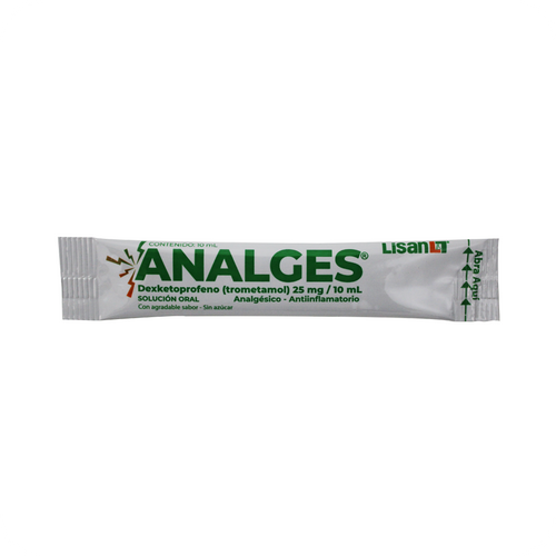 Analges® 25 mg (analgésico, antiinflamatorio) | Lisan Costa Rica