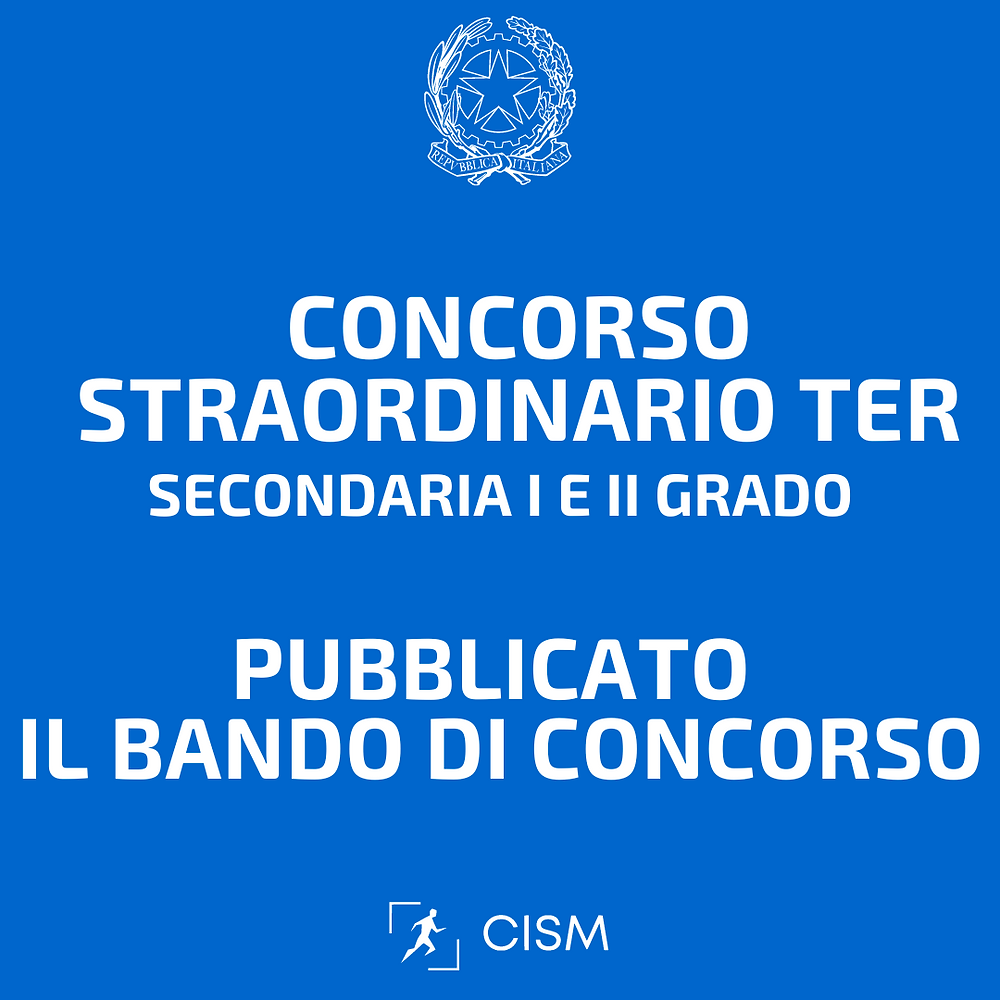 CONCORSO STRAORDINARIO TER CLASSI A048/A049: PUBBLICATO IL BANDO