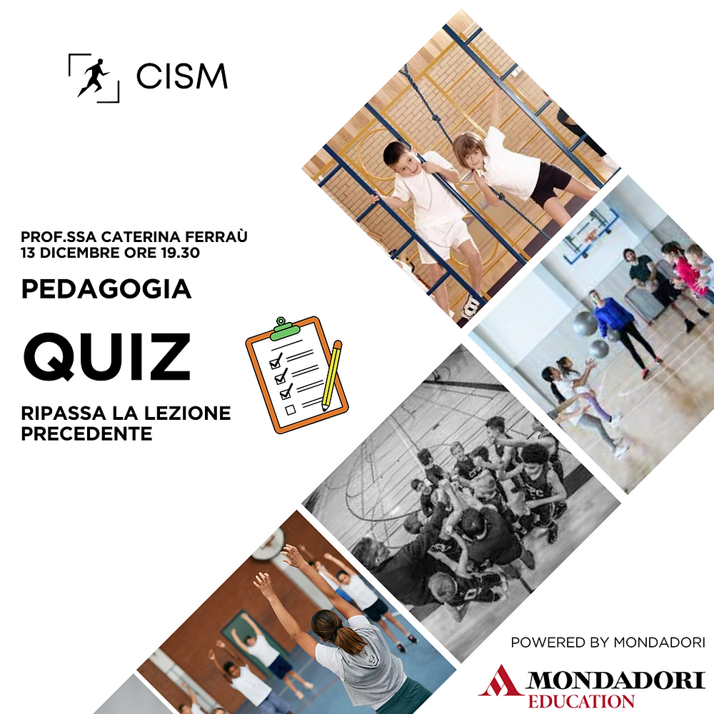 II° Modulo Gratuito Corso PNRR 2 - Pedagogia QUIZ, ci vediamo stasera