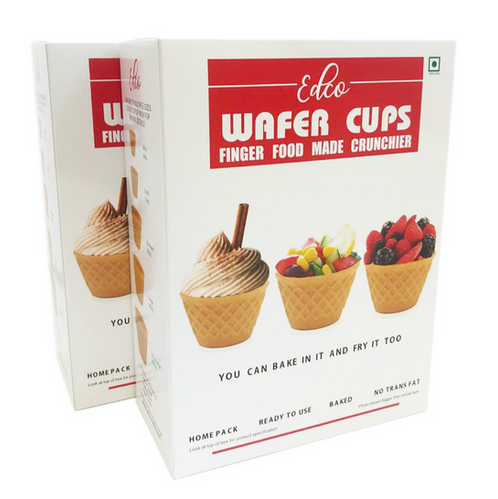 Large wafer cup - Retail pack X 3 | Quantity : 60 pcs | Edco India