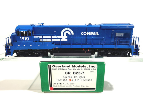 Overland OMI CR GE B23-7 Conrail #1910 HO Brass Model #6717.1 DCC | HobbyUpNorth