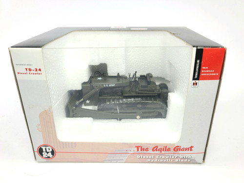 International IH TD-24 Dozer with Hydraulic Blade - Military Green ...