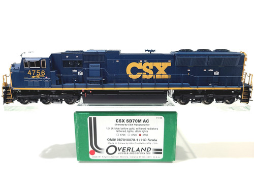 Overland OMI CSX SD70M AC CSX Transportation #4756 HO Brass Model ...