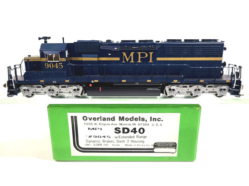 Overland OMI MPI EMD SD40 Morrison Knudsen #9045 HO Brass Model #5384 ...