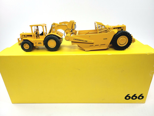 Caterpillar 666 Wheel Tractor Scraper | DiecastMatt
