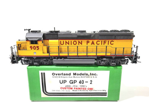 Overland OMI UP EMD GP40-2 Union Pacific #905 HO Brass Model #5583.1 ...