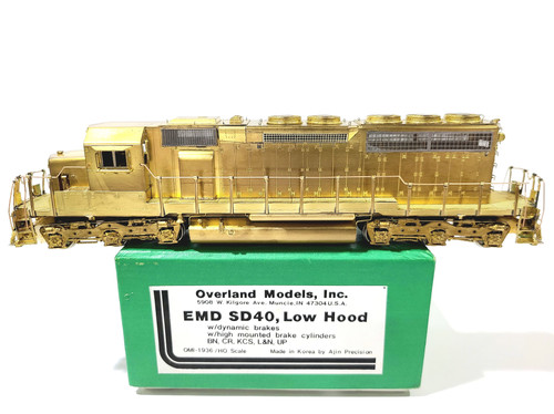 Overland OMI BN CR KCS L&N UP EMD SD40 Low Hood HO Brass Model #1936 ...