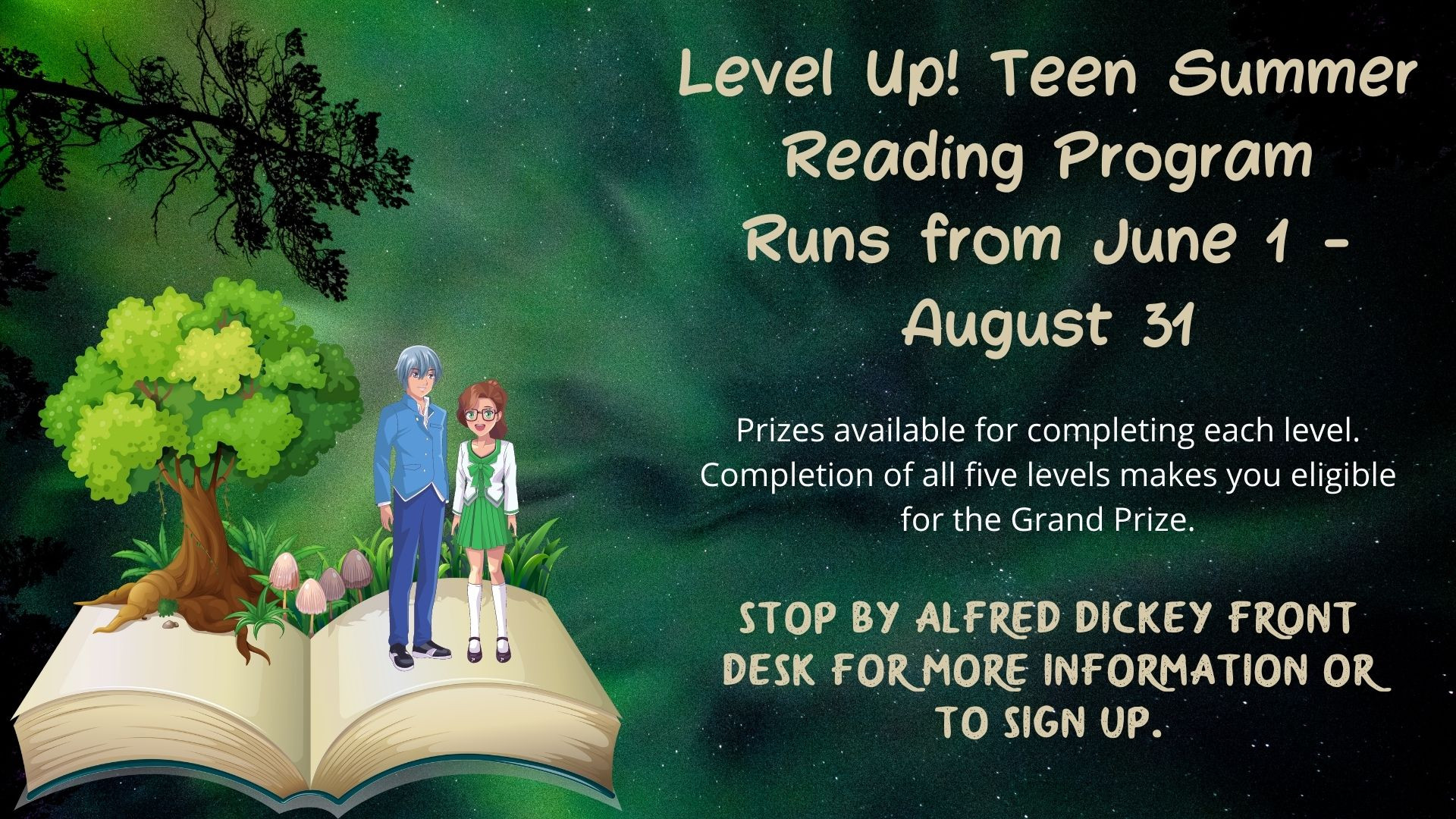 LEVEL UP! TEEN READING PROGRAM | JRVLS