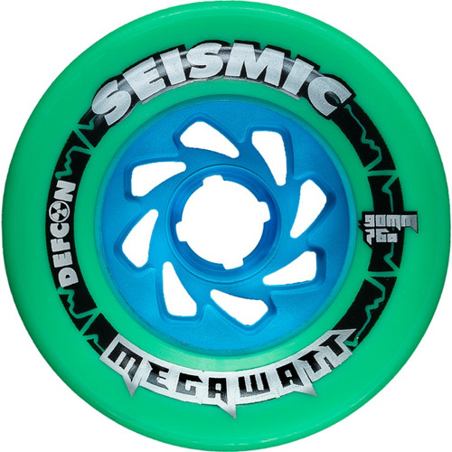 Seismic Megawatt Mint Defcon 90mm 76a Longboard Wheels | Insanity Boardshop
