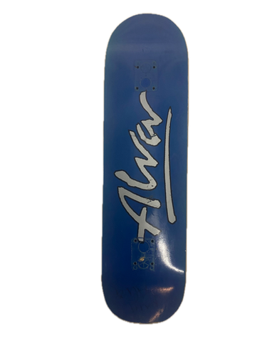 Alva Blue/Silver Logo 8.63in Signed Tony Alva Used Skateboard Deck ...