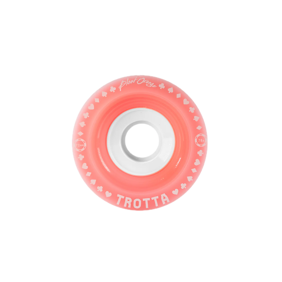 Blood Orange Cole Trotta Pro 70mm 78a Pink/White Stoneground Longboard ...