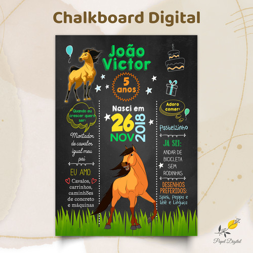 Chalkboard Digital Spirit Modelo 1 | Papel Digital