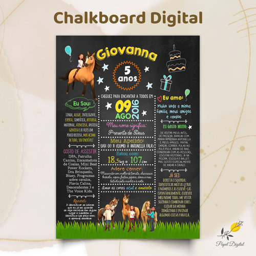 Chalkboard Digital Spirit Modelo 2 | Papel Digital