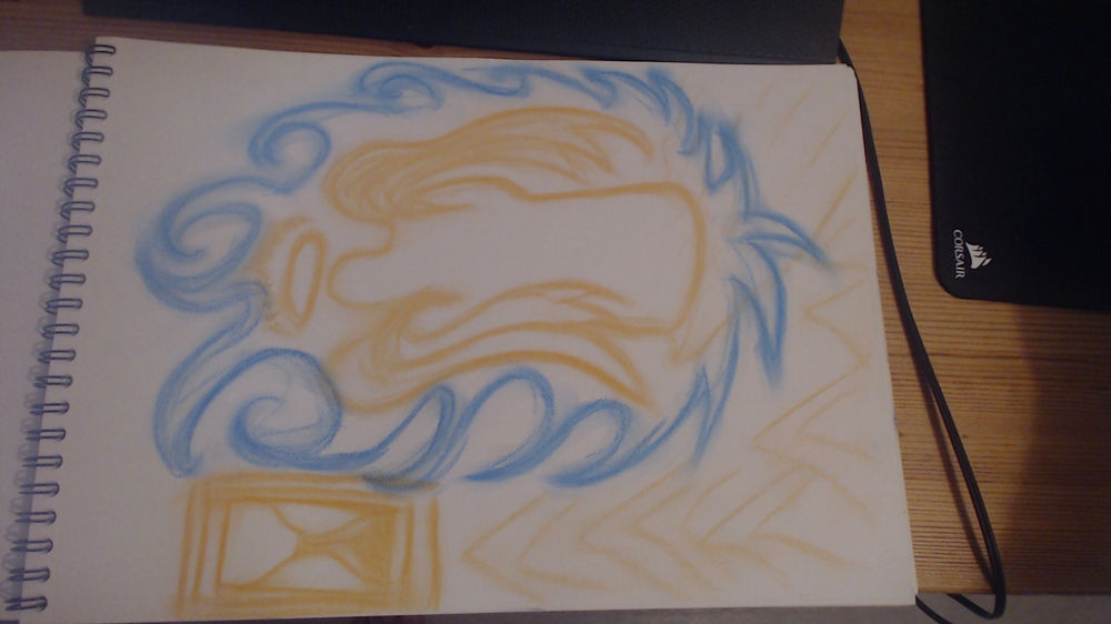 showing my intuitive drawing for 2022 | Our Cosmic Origin