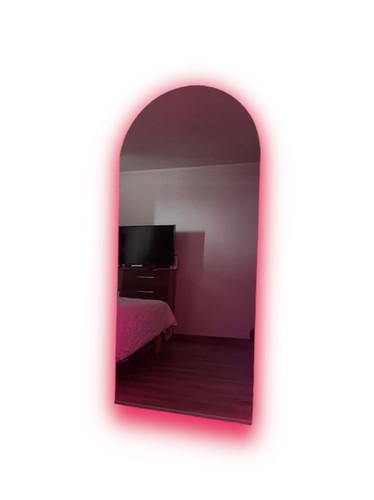 Espejo Tipo Arco con luz led RGB 170x70 | Fabrica de espejos con luz ...
