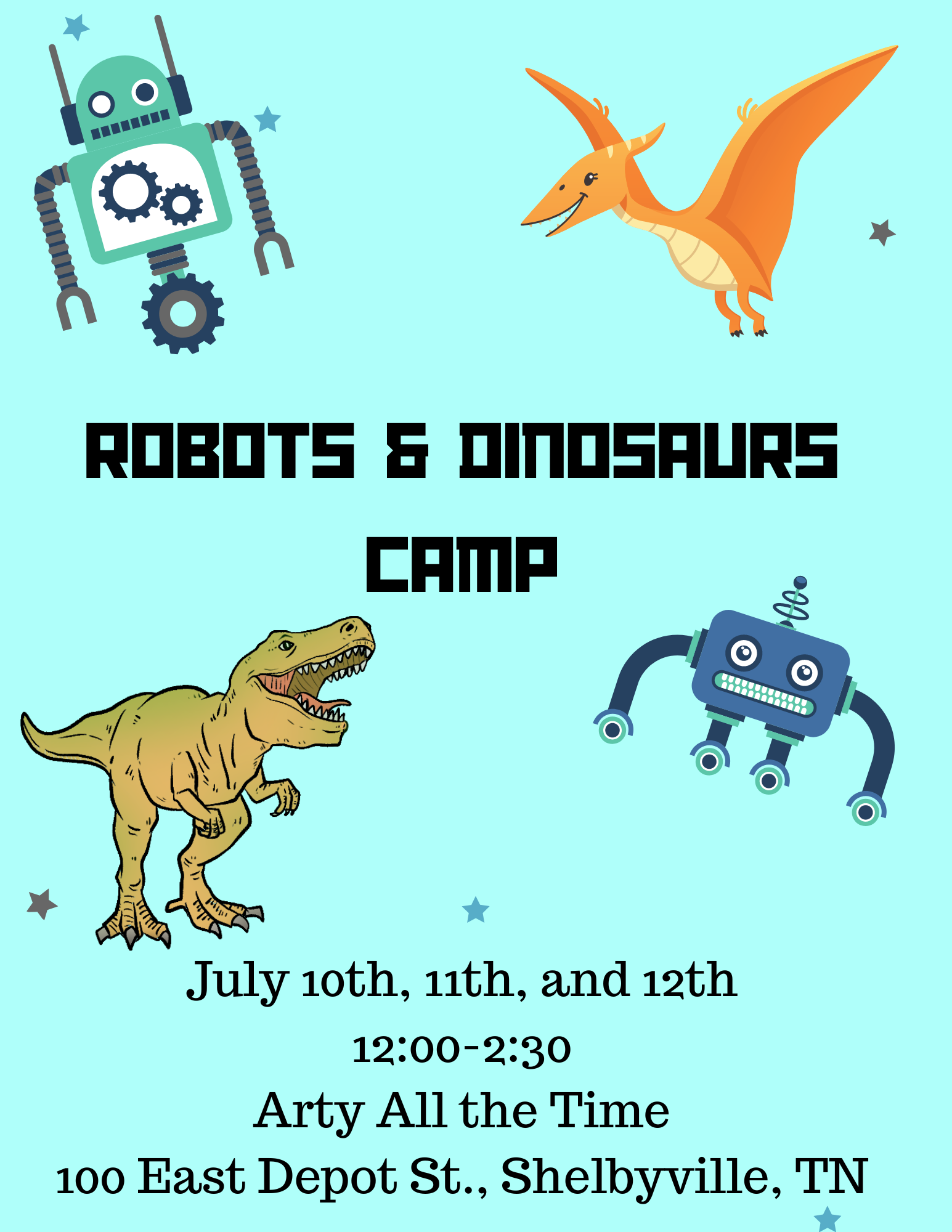 Robots and Dinosaurs Camp | Arty All the Time