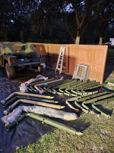 HMMWV Humvee M998 MILITARY TRUCK FORDING EXHAUST PIPES | Dansmotorpool