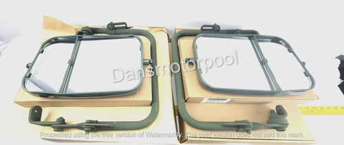 HUMVEE HMMWV Mirror Set Complete With Brackets New Green | Dansmotorpool