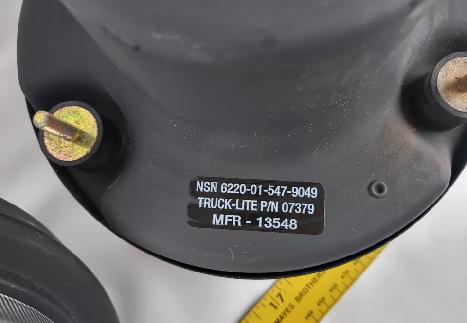 Pair of Military 24v LED Headlight Truck Humvee HMMWV M35A2 A3 M35 M939 ...