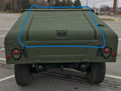 Slantback Rear Cargo Door Hatch Seal HMMWV Humvee 12339595/NSN 5330-01 ...