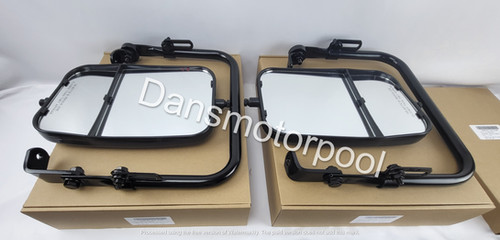 HUMVEE HMMWV Mirror Set Complete with Brackets New Black | Dansmotorpool