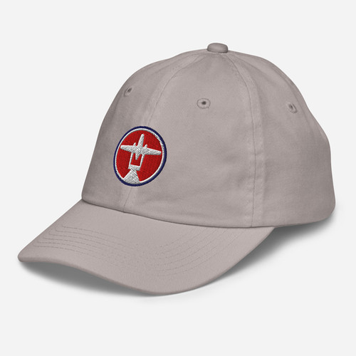 Logo Baseball Cap | Youth | Grey | Museum of Flight