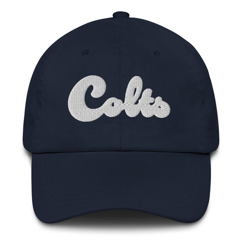 Embroidered Cursive Colts | Dad Hat | 3 colors | FernTree