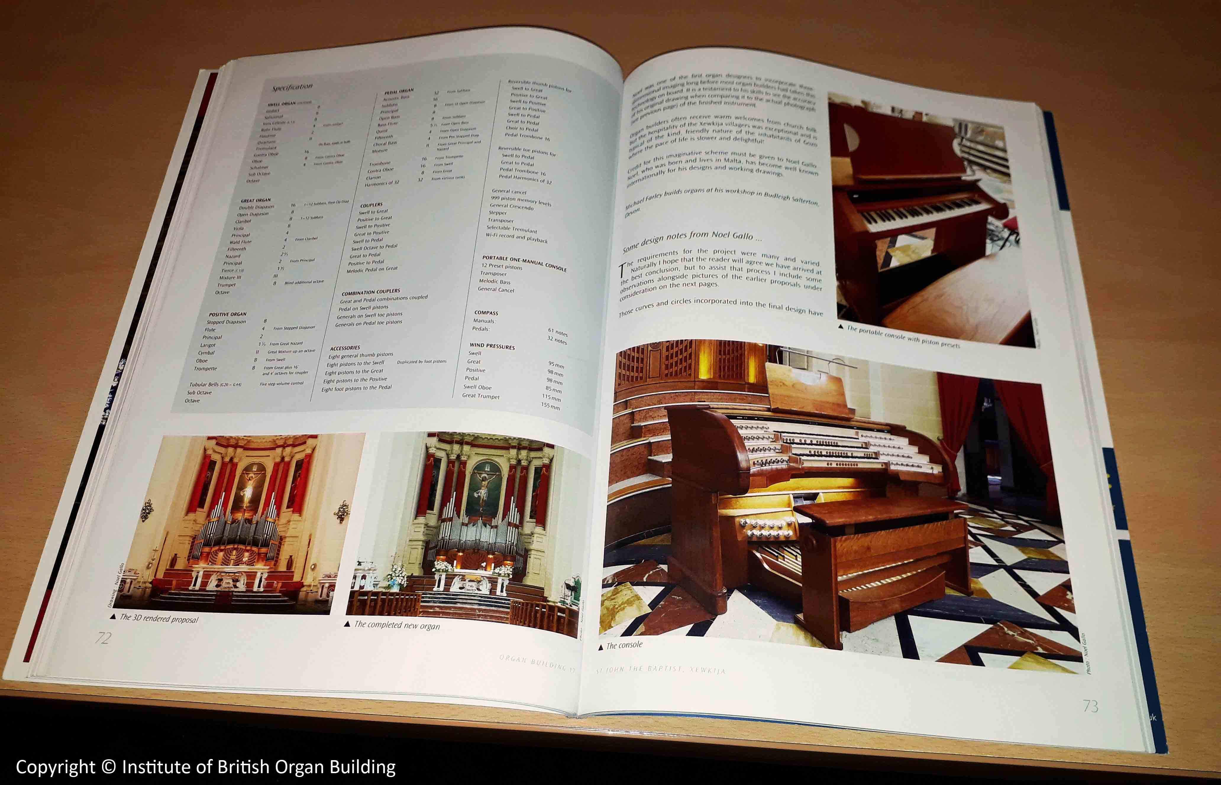 Organ building | Malta | www.noelgallo-organs.com