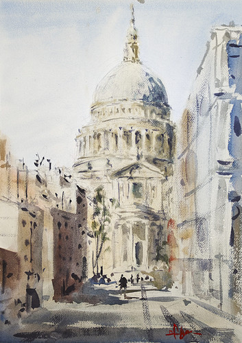 St Pauls Cathedral as the Sun Sets | Maxpanksart