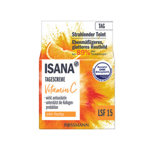 Isana Tagescreme Vitamin C LSF 15 | Rossmann & Lala