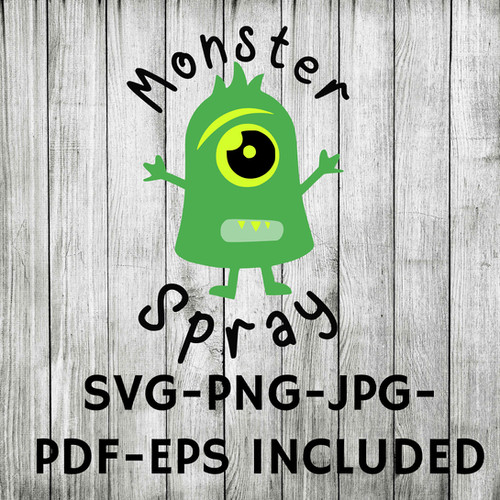 Monster spray bottle label - Kids nightmare spray SVG | CorinneBlackstone