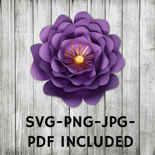 Paper flower template #2 | CorinneBlackstone