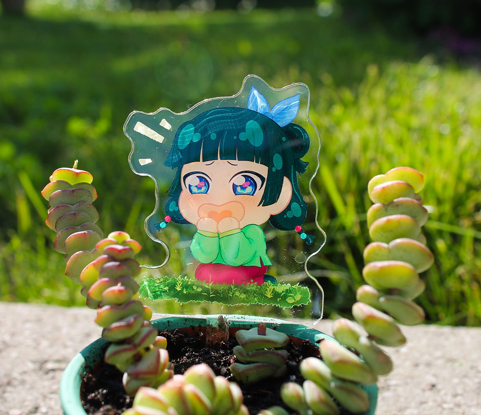 Maomao Acrylic Plant Buddy | Sunrise Sakura