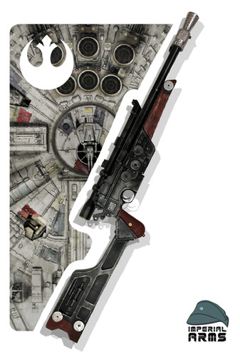 Han Solo DL-44 Deconstructable Smuggler Blaster Carbine Custom Prop ...