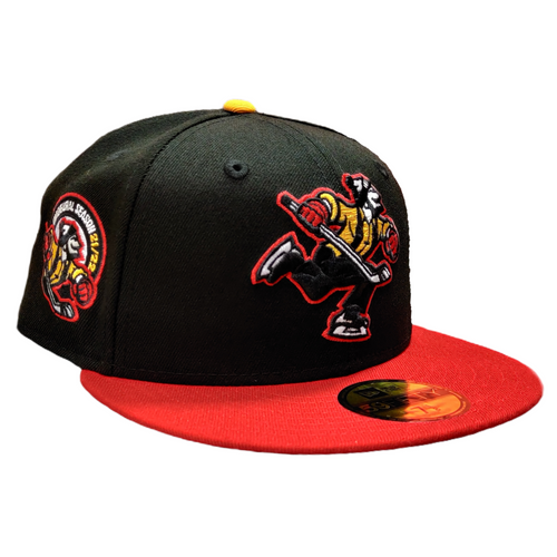 Abbotsford Canucks Black/Scarlet Full body Johnny New Era 59FIFTY ...