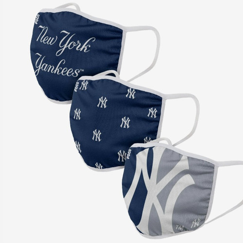New York Yankees 3 PACK FACE MASKS (Adult) | VancitysportsShop