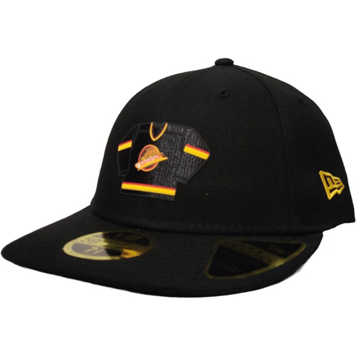Vancouver Canucks Petey Black Jersey New Era LP 59FIFTY Fitted Hat ...