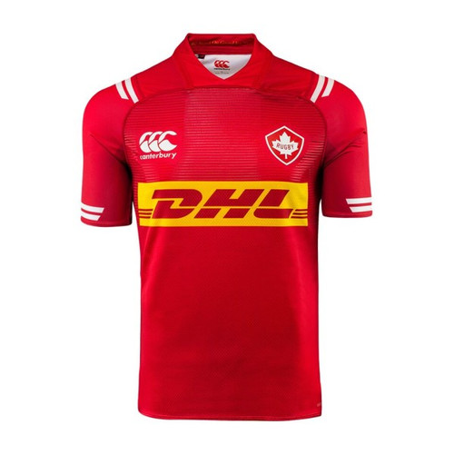 Men’s Rugby 15 Canada Canterbury VapoDri+ Home Jersey (DHL/Kubota Back ...