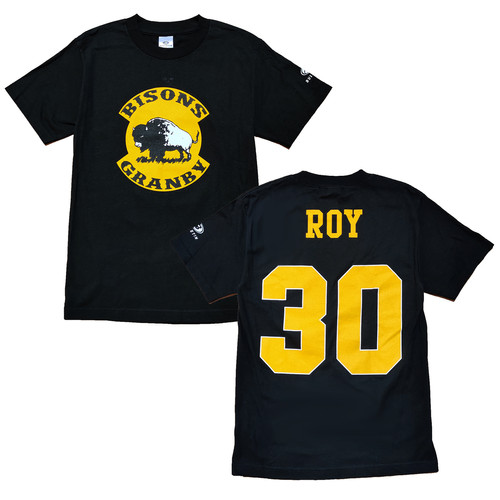 Men's Granby Bisons Roy #30 CHL Alumni Black T-Shirt | VancitysportsShop