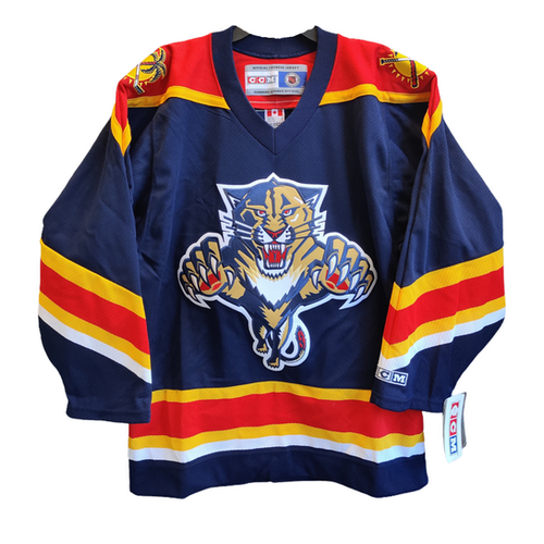 Men's Florida Panthers CCM Vintage Alternate Home Navy Jersey ...