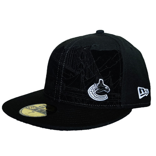 Men's Vancouver Canucks Orca Van City Skyline Black on Black 59FIFTY ...