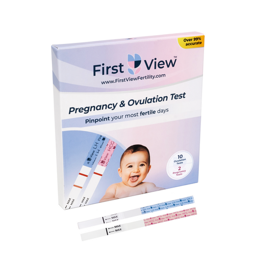 FirstView - 10 Ovulation and 2 Pregnancy Test Strips Combo Kit | FirstView