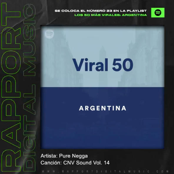 PURE NEGGA en "VIRAL 50 ARGENTINA"