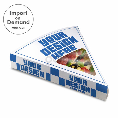 Custom Food Packaging – Food-Grade Single Slice Pizza Box with Window ...