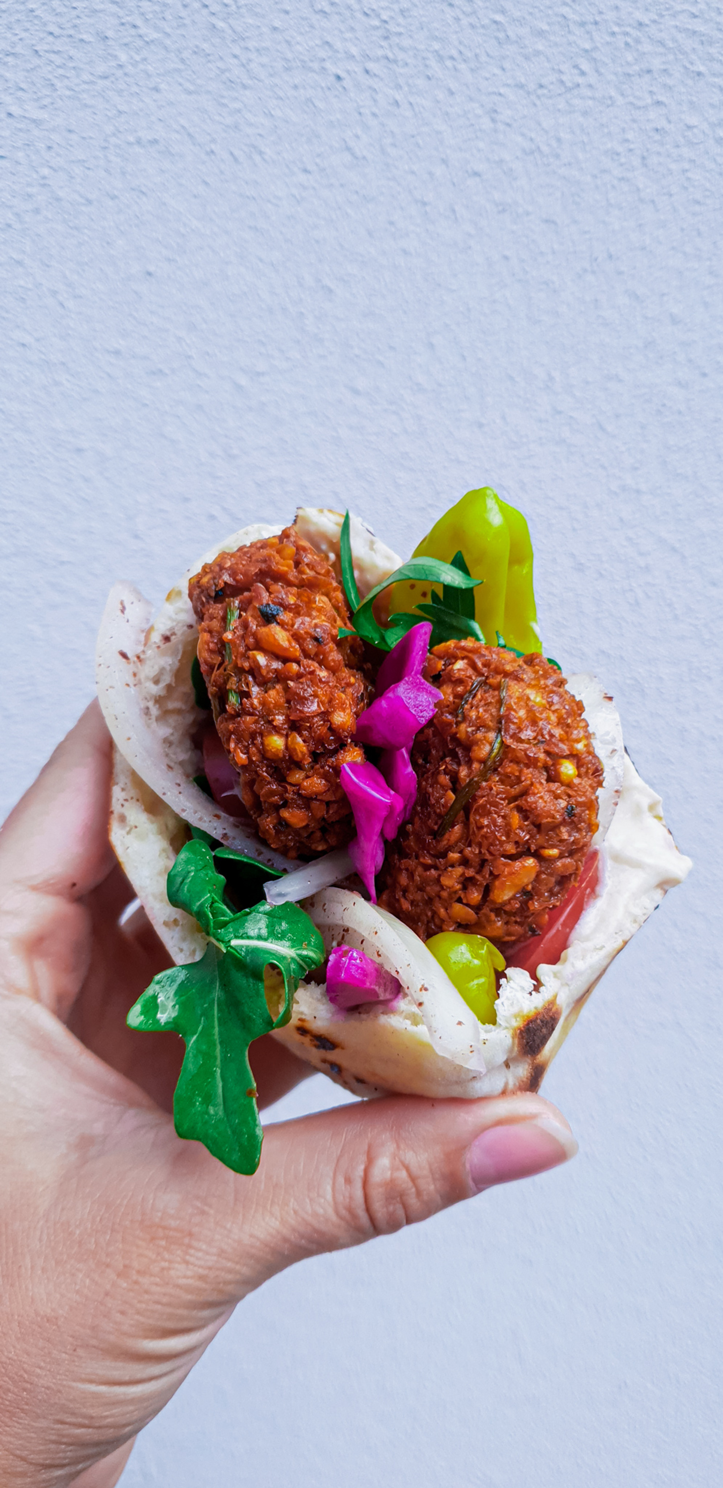 Falafel pita pocket | VEGGIN OUT